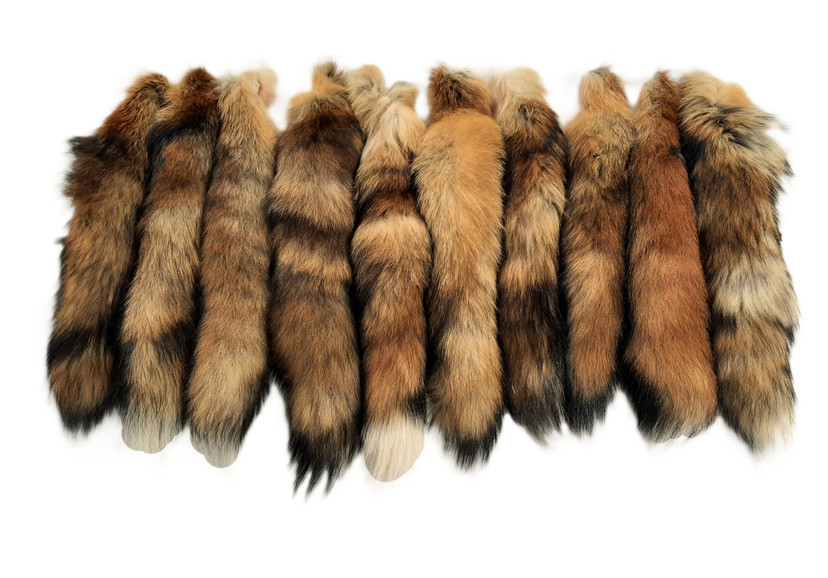 Red Fox Tails, Set of 10 – Dakotaline Furs
