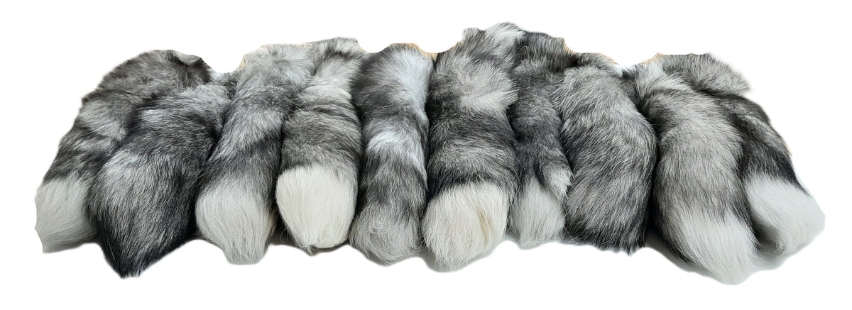 Indigo Fox Tails, Set of 10 – Dakotaline Furs